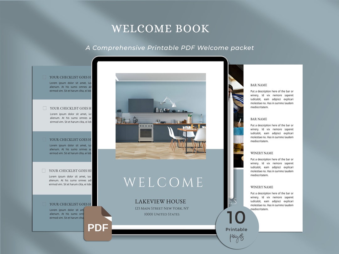 Airbnb House Manual, Airbnb Guest Book, Travel Host Guide, Property ...