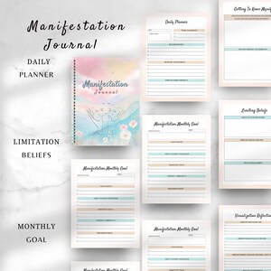 Gratitude Journal & Manifestation Planner, Wellness, Law of Attraction ...