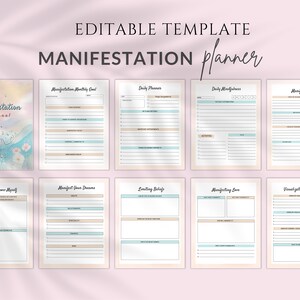 Gratitude Journal & Manifestation Planner, Wellness, Law of Attraction ...