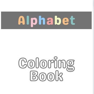 Alphabet Coloring Book - Etsy