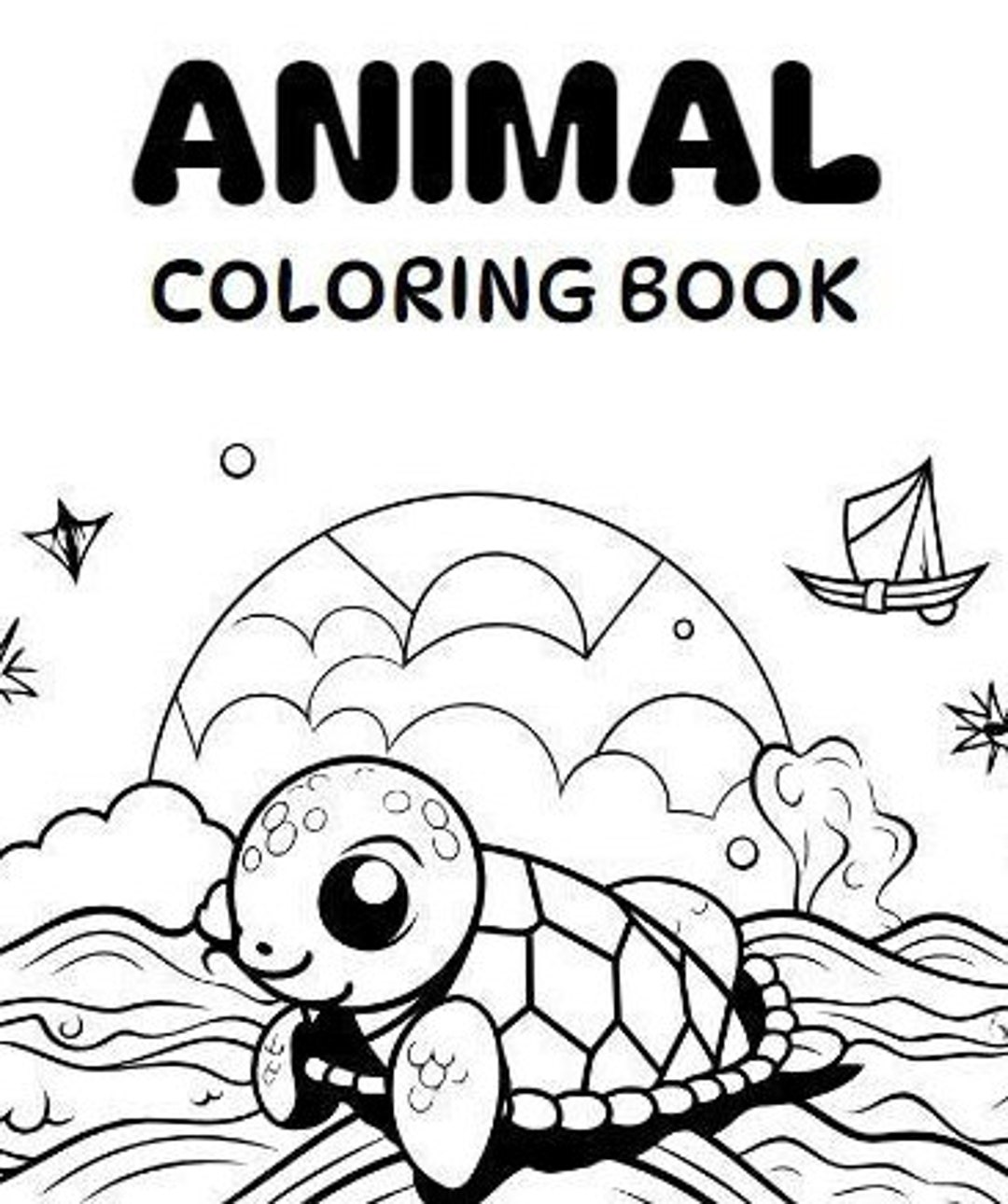 Fun Animal Coloring Book for Kids!! - Etsy