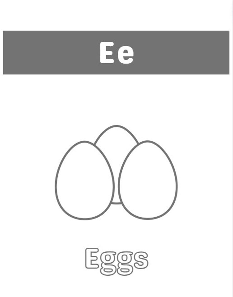 Alphabet Coloring Book - Etsy