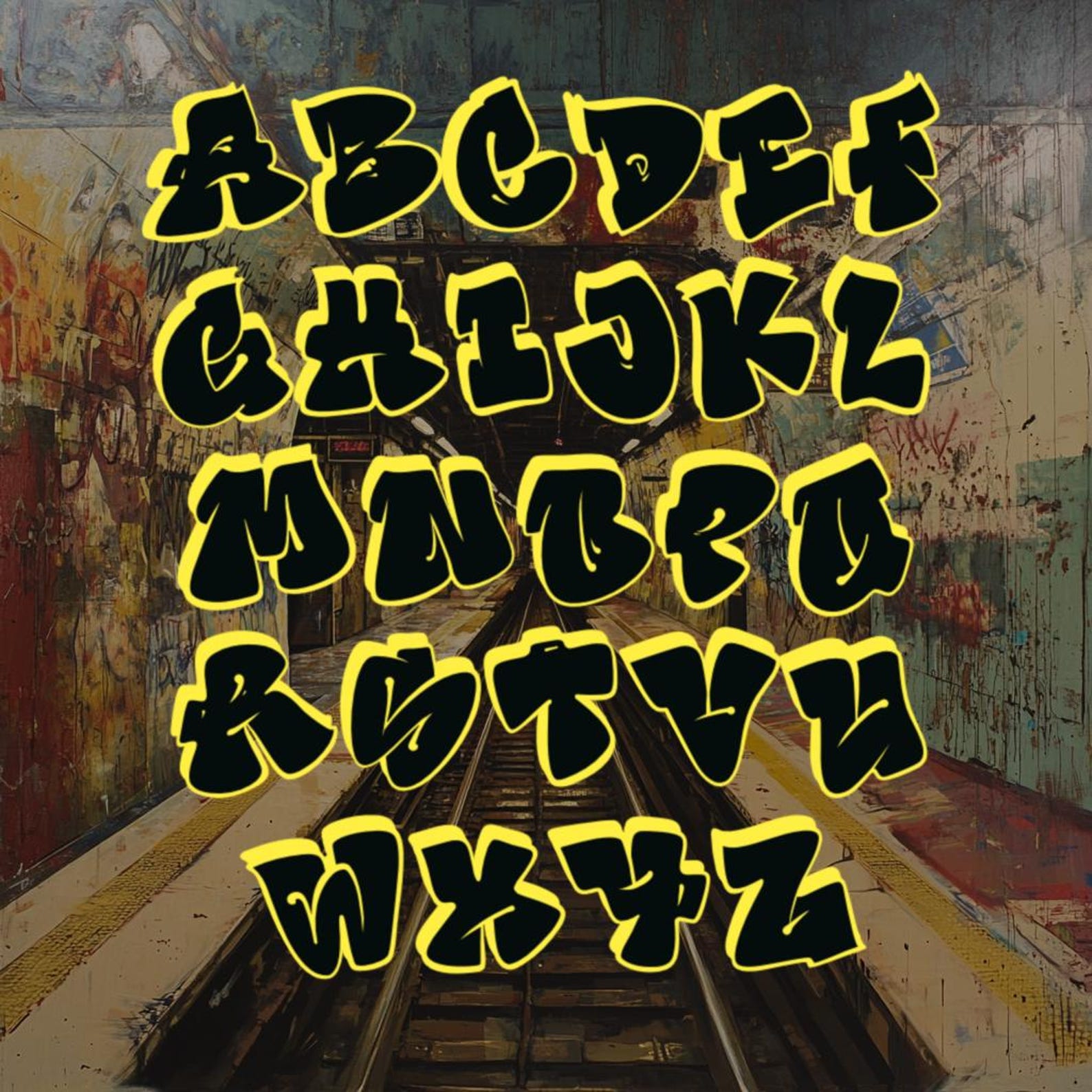 Street Fonts Bundle: 19 Fonts, Graffiti, Lettering, Street Art, Throws ...