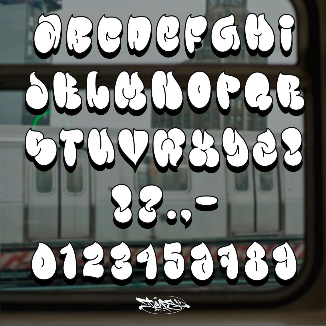 Bubble Drop Schrift: Graffiti, Lettering, Street Art, Throwie, Tag ...