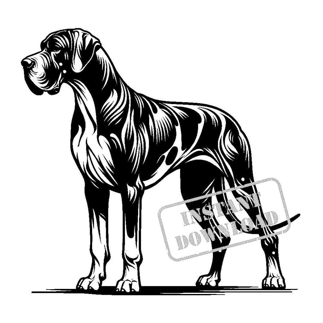 Graffiti Great Dane SVG Bundle (digital Download) - Etsy