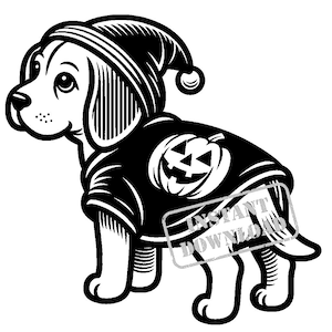 Beagle in Halloween Costume SVG Bundle - Etsy