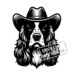 Bulldog With a Cowboy Hat on SVG Bundle - Etsy