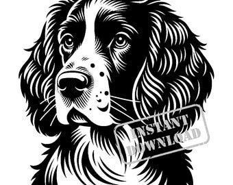Welsh Springer Spaniel SVG Bundle, Clipart, Silhouette and Cricut Files ...