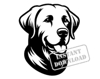 Retriever Labrador Template PDF and PNG for Hand Cutting SVG for ...