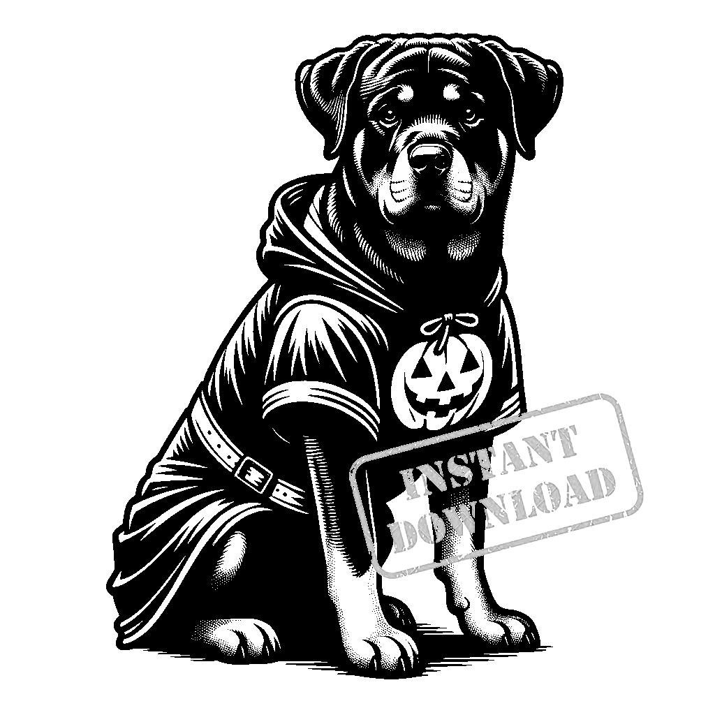 Rottweiler in Halloween Costume SVG Bundle - Etsy