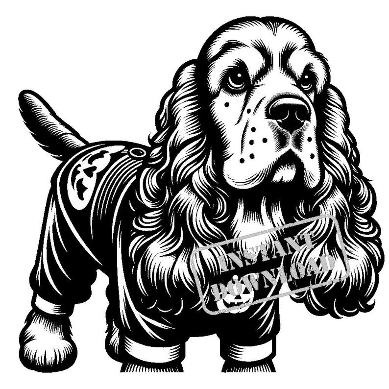 Cocker Spaniel in Halloween Costume SVG Bundle - Etsy