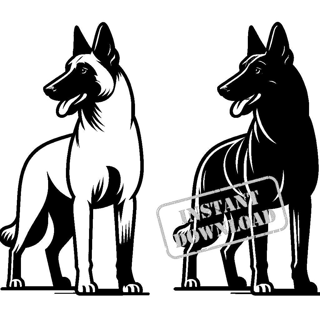 Belgian Malinois SVG Bundle - Etsy