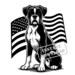 Boxer Dog With an American Flag SVG Bundle - Etsy