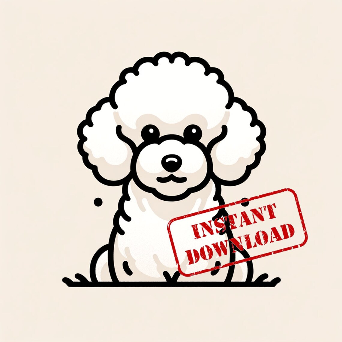 Bichon Frise in a One-line Drawing Style SVG Bundle - Etsy