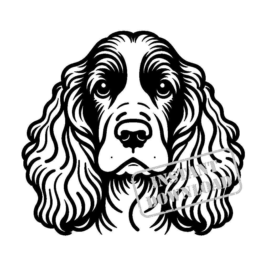 Cocker Spaniel in a One-line Drawing Style SVG Bundle - Etsy