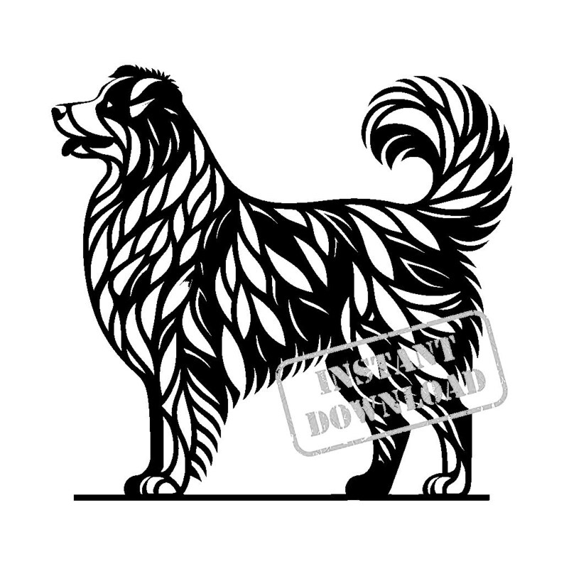 Australian Shepherd in a Mosaic Style SVG Bundle - Etsy