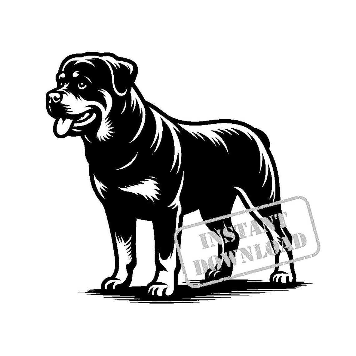 Rottweiler in Pop Art Style SVG Bundle - Etsy