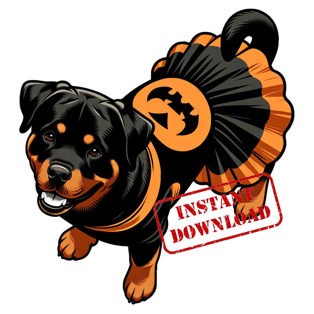 Rottweiler in Halloween Costume SVG Bundle - Etsy