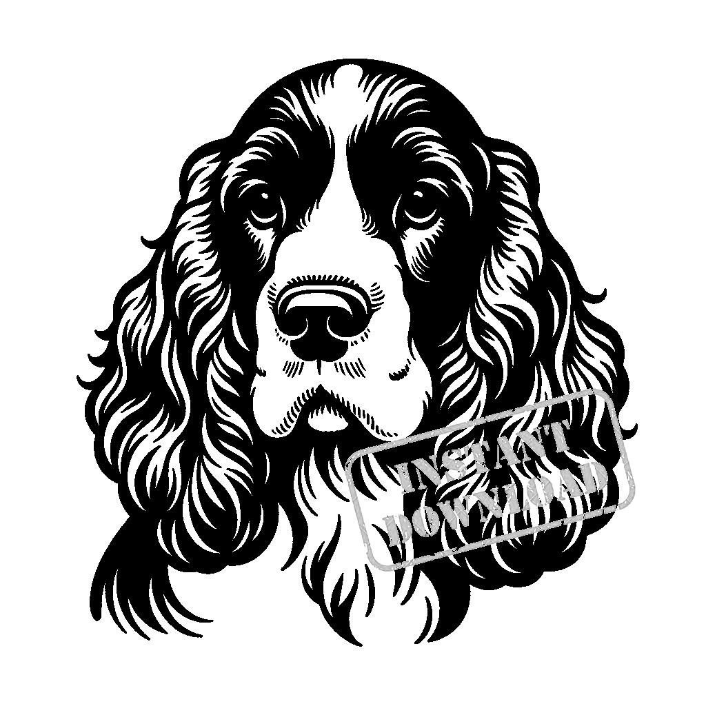 Cocker Spaniel in a One-line Drawing Style SVG Bundle - Etsy