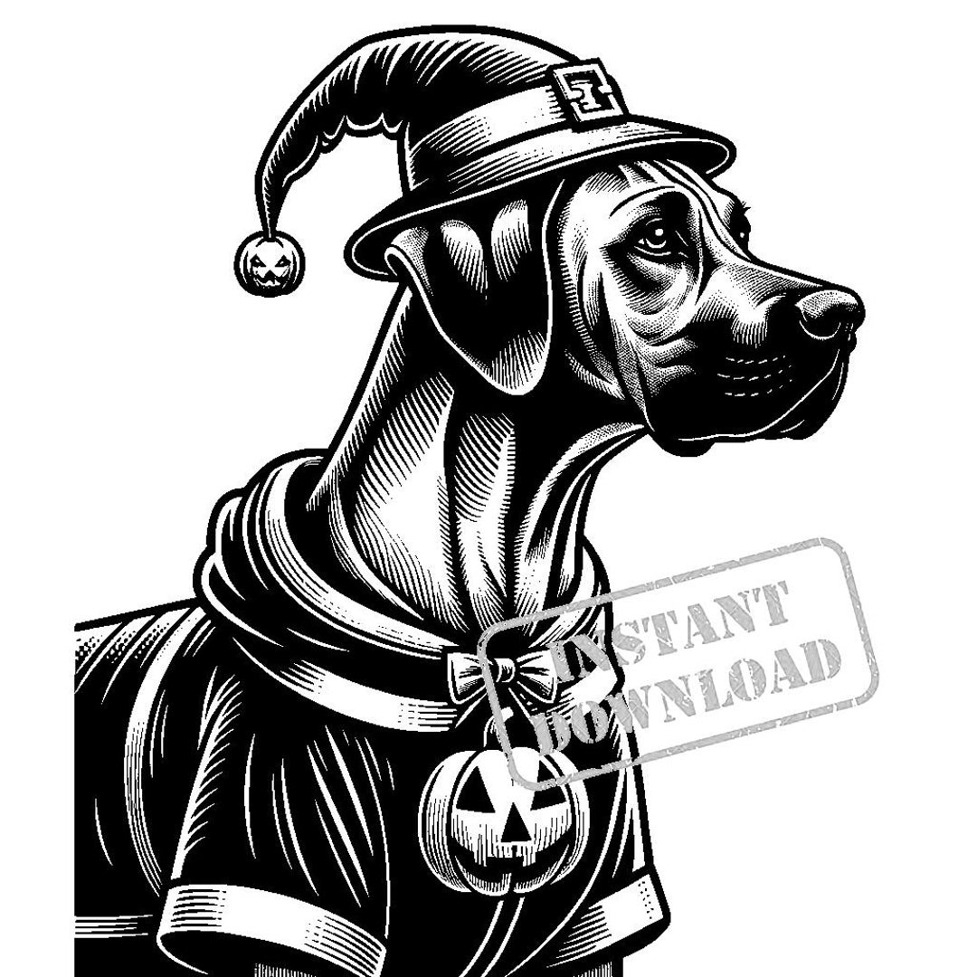 Rhodesian Ridgeback in Halloween Costume SVG Bundle - Etsy