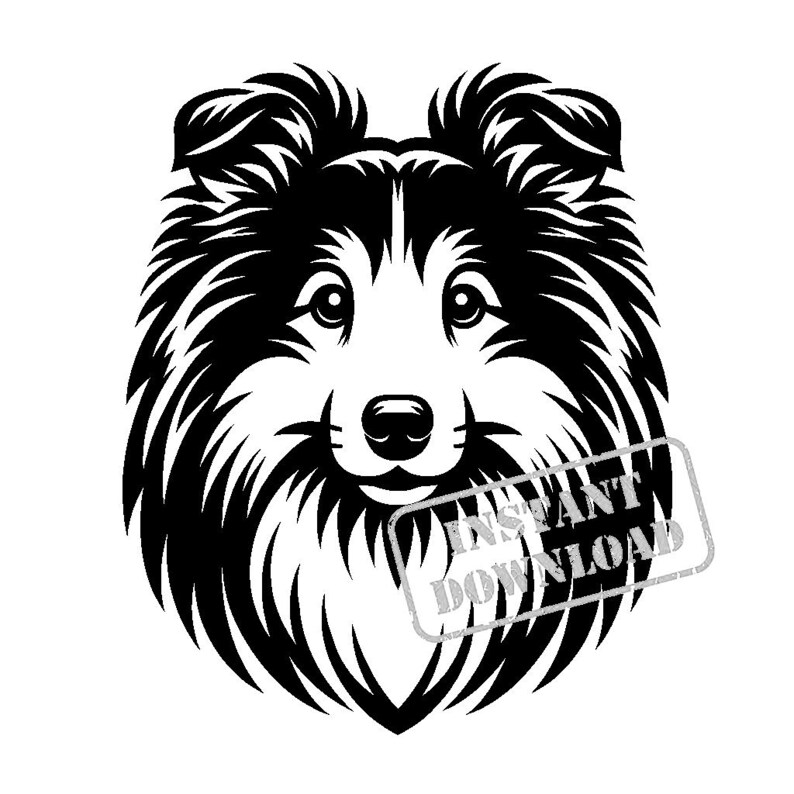 Shetland Sheepdog in Pop Art Style SVG Bundle - Etsy