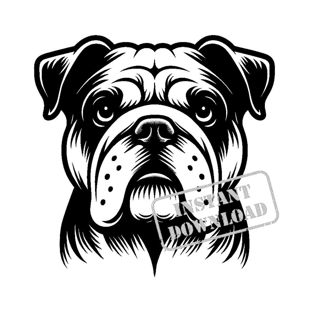 Bulldog SVG Bundle - Etsy