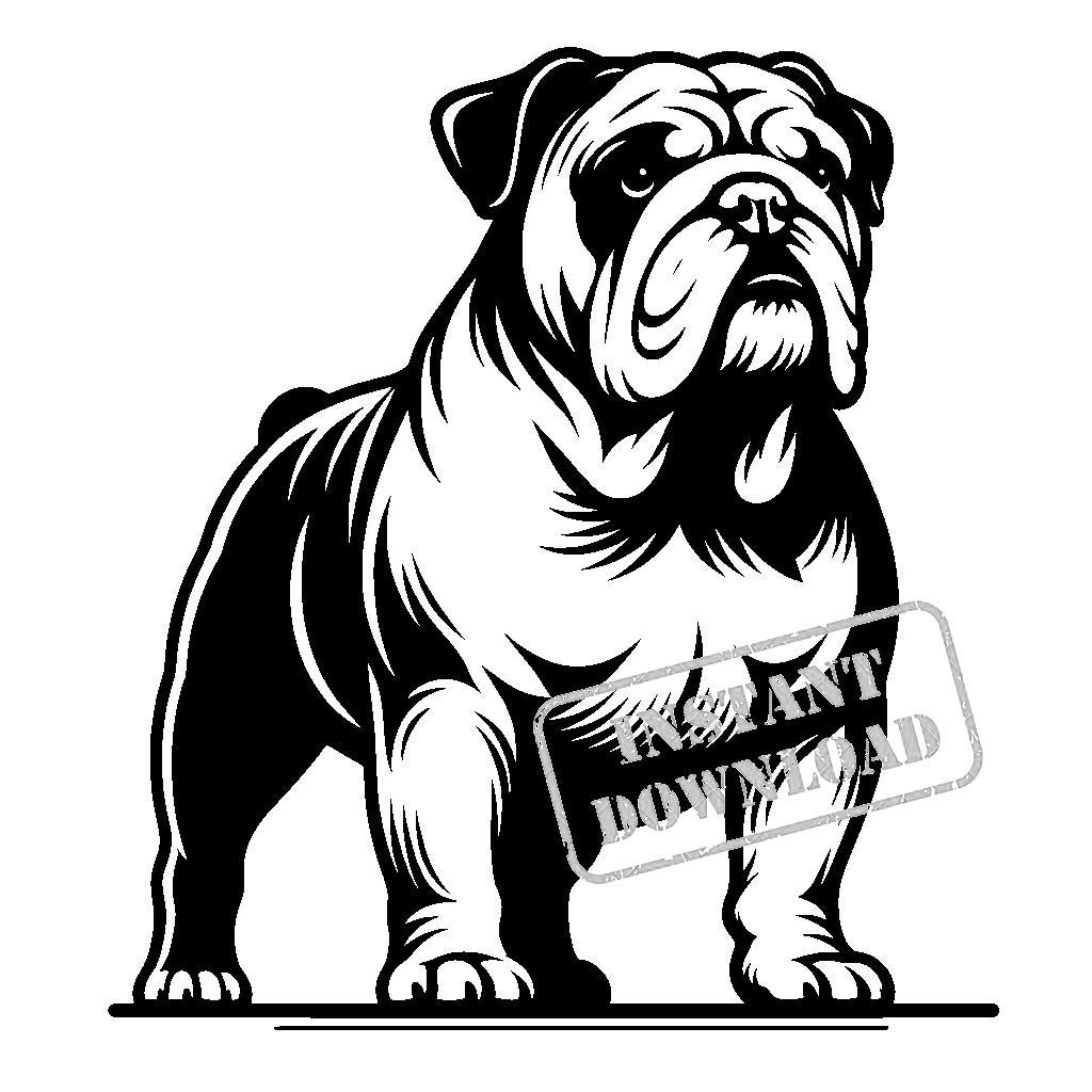 Bulldog SVG Bundle - Etsy