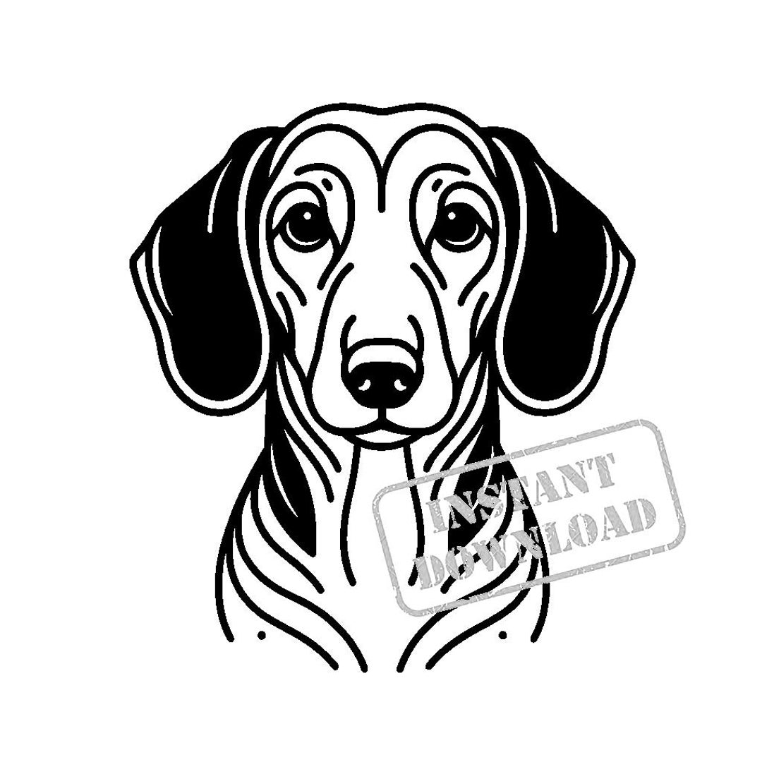 Dachshund in a One-line Drawing Style SVG Bundle - Etsy