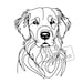 Golden Retriever in a One-line Drawing Style SVG Bundle - Etsy
