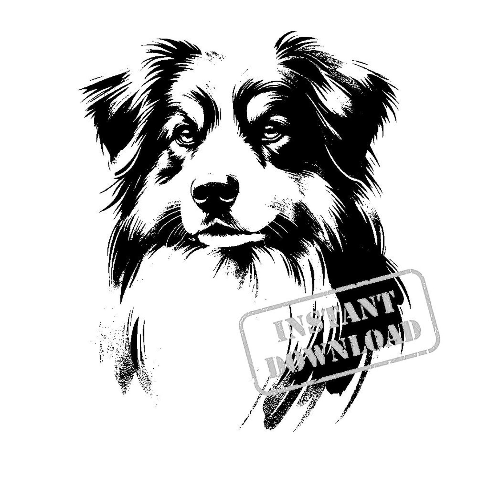 Australian Shepherd in Watercolor Style SVG Bundle - Etsy