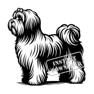 Havanese in a One-line Drawing Style SVG Bundle - Etsy