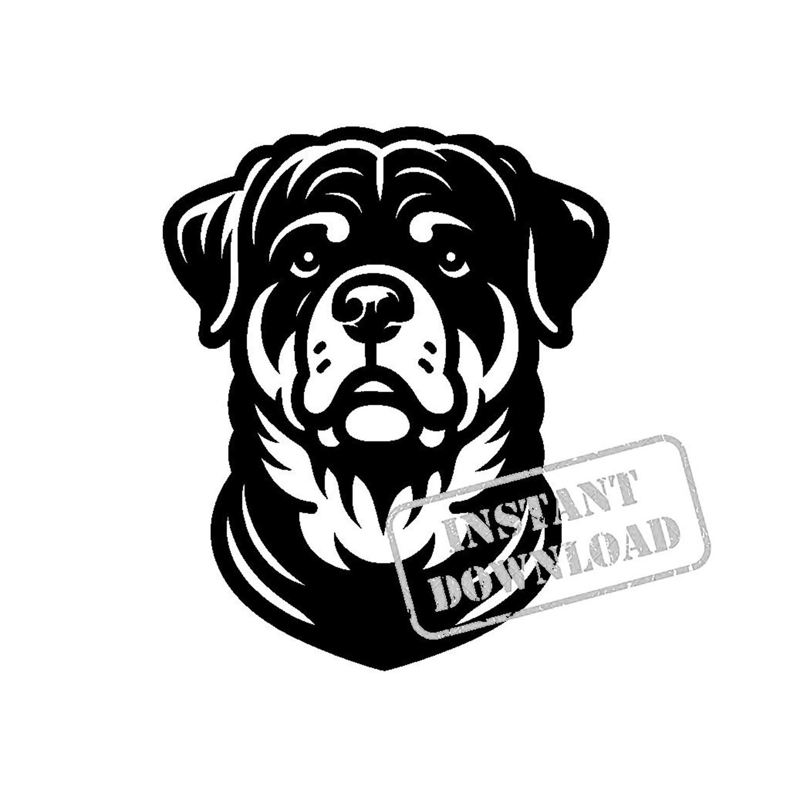 Rottweiler in Pop Art Style SVG Bundle - Etsy