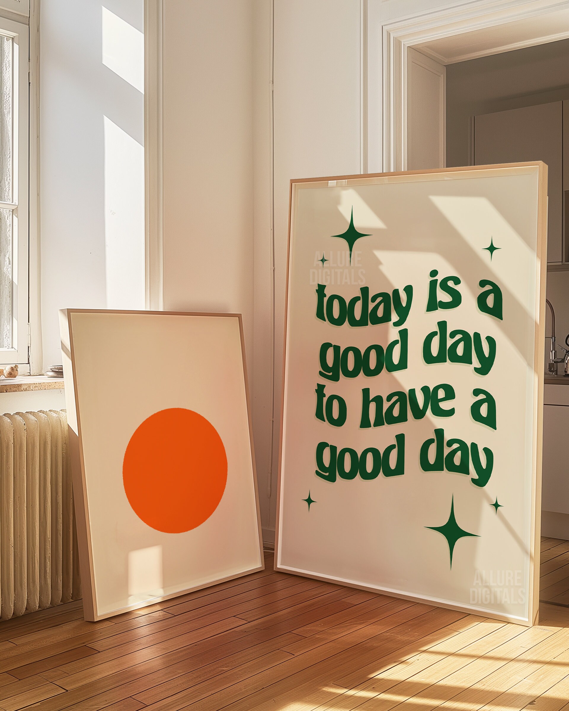 Today is A Good Day to Have A Good Day - White Green Poster Print ...