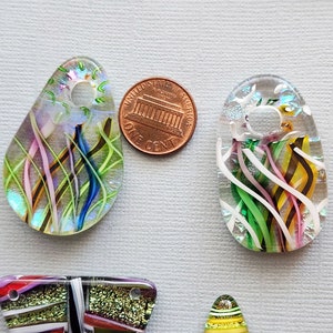 Choice of 1 Vintage David Christensen Furnace Glass Overlay Dichroic ...