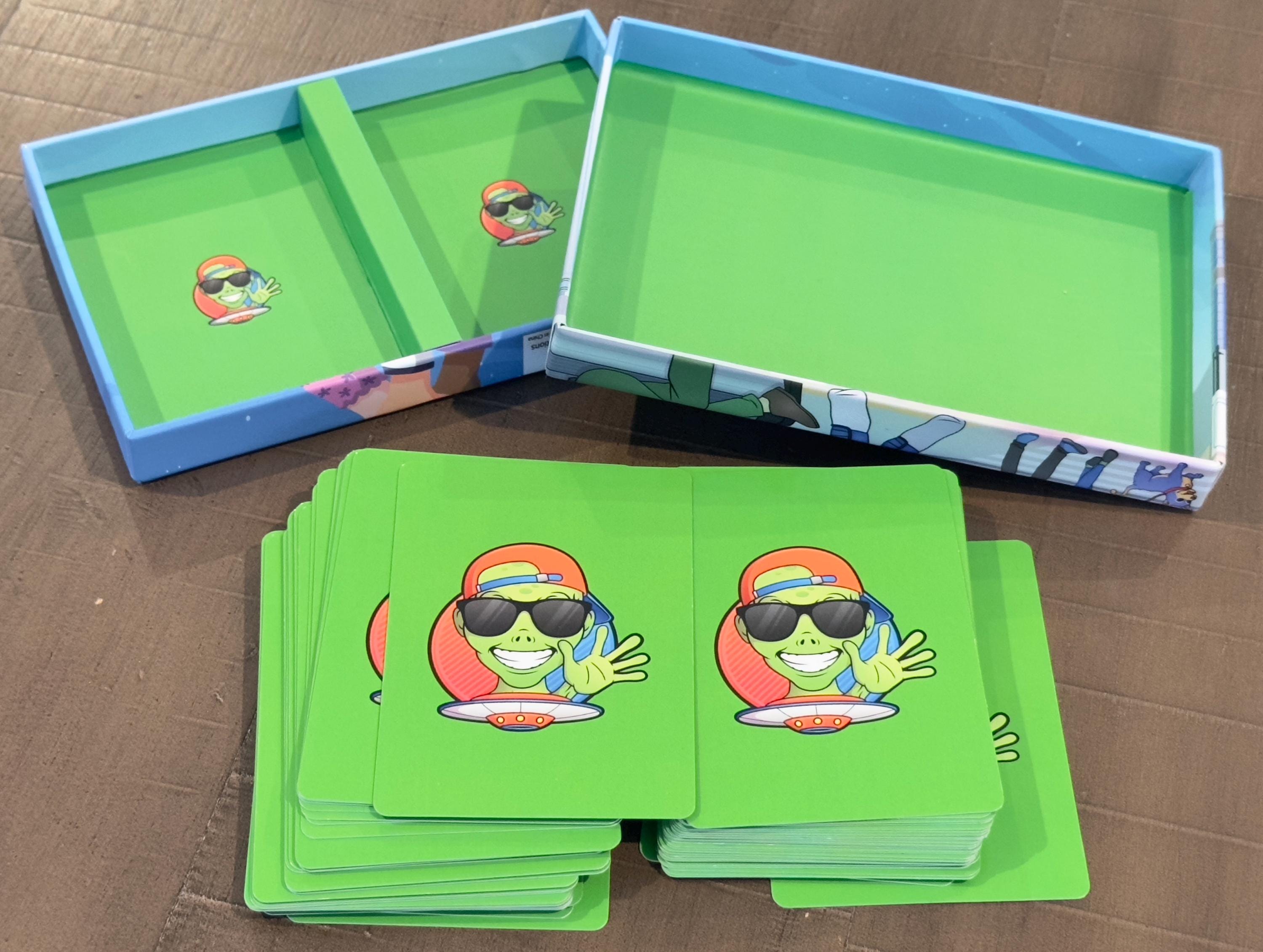 Bonjour Alien Family Game Cards. Fast & Fun Party or Vacation Game With ...