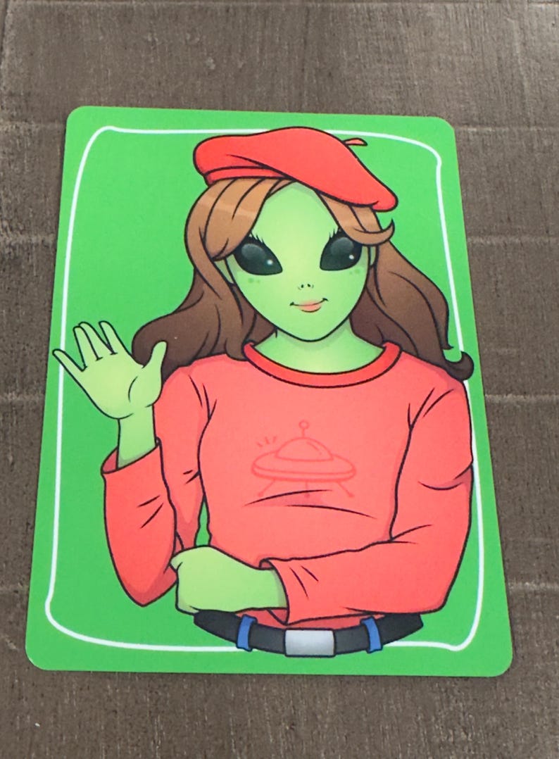 Bonjour Alien Family Game Cards. Fast & Fun Party or Vacation Game With ...