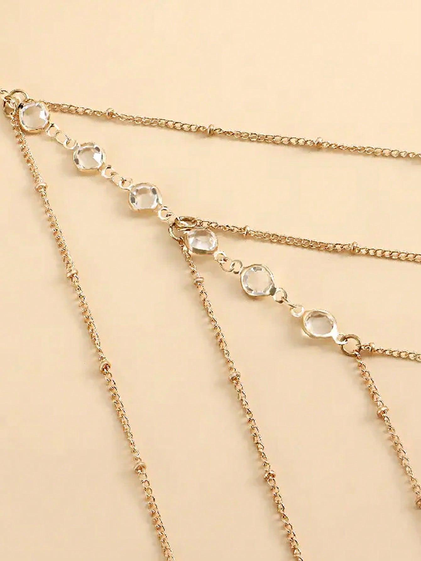 Leg Chain, Multi Layers Chain Tassel Pendant, Black Rope Thigh Chain ...