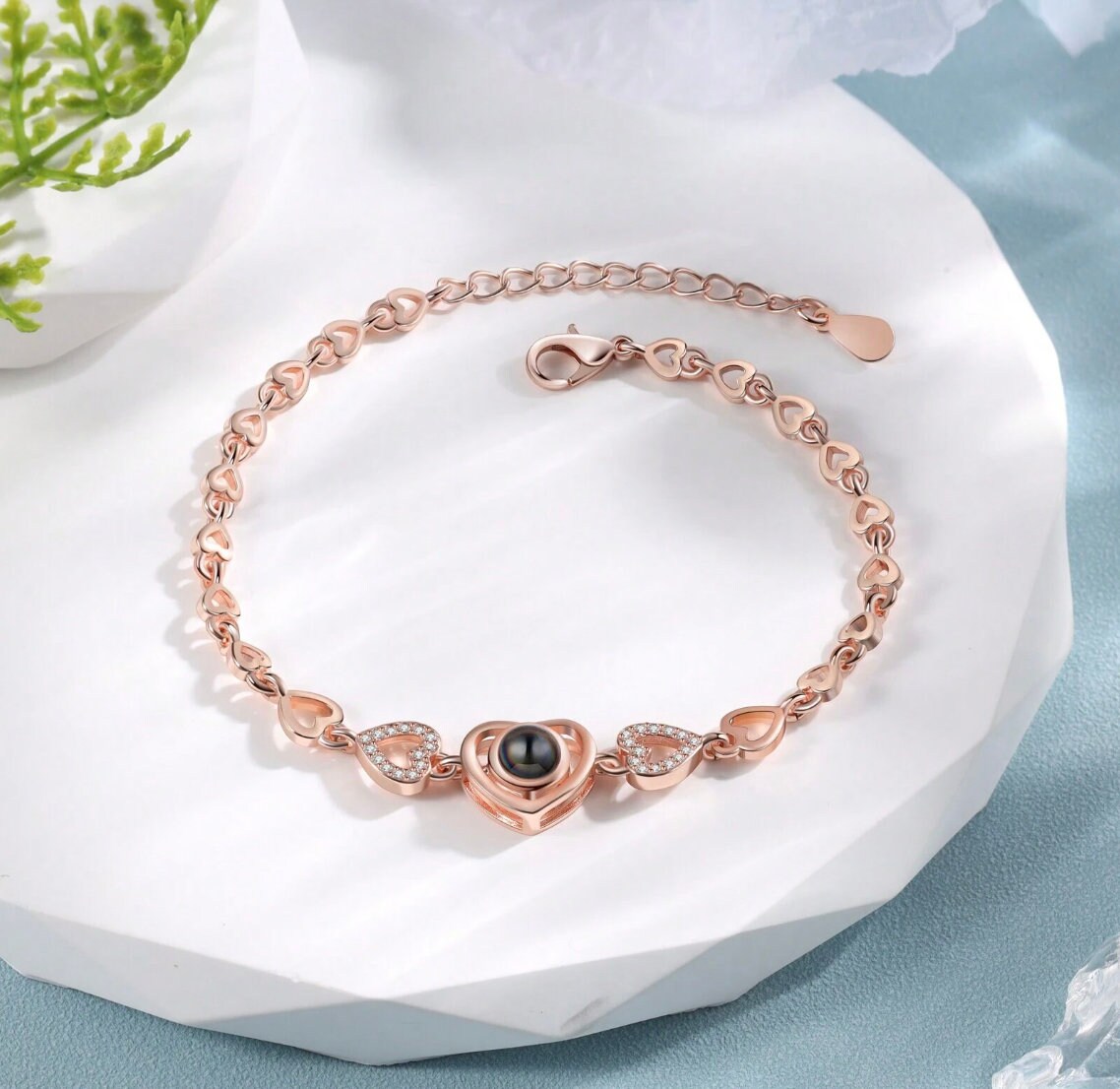 Personalized Photo Bracelet, Photo Projection Bracelet, Memorial ...