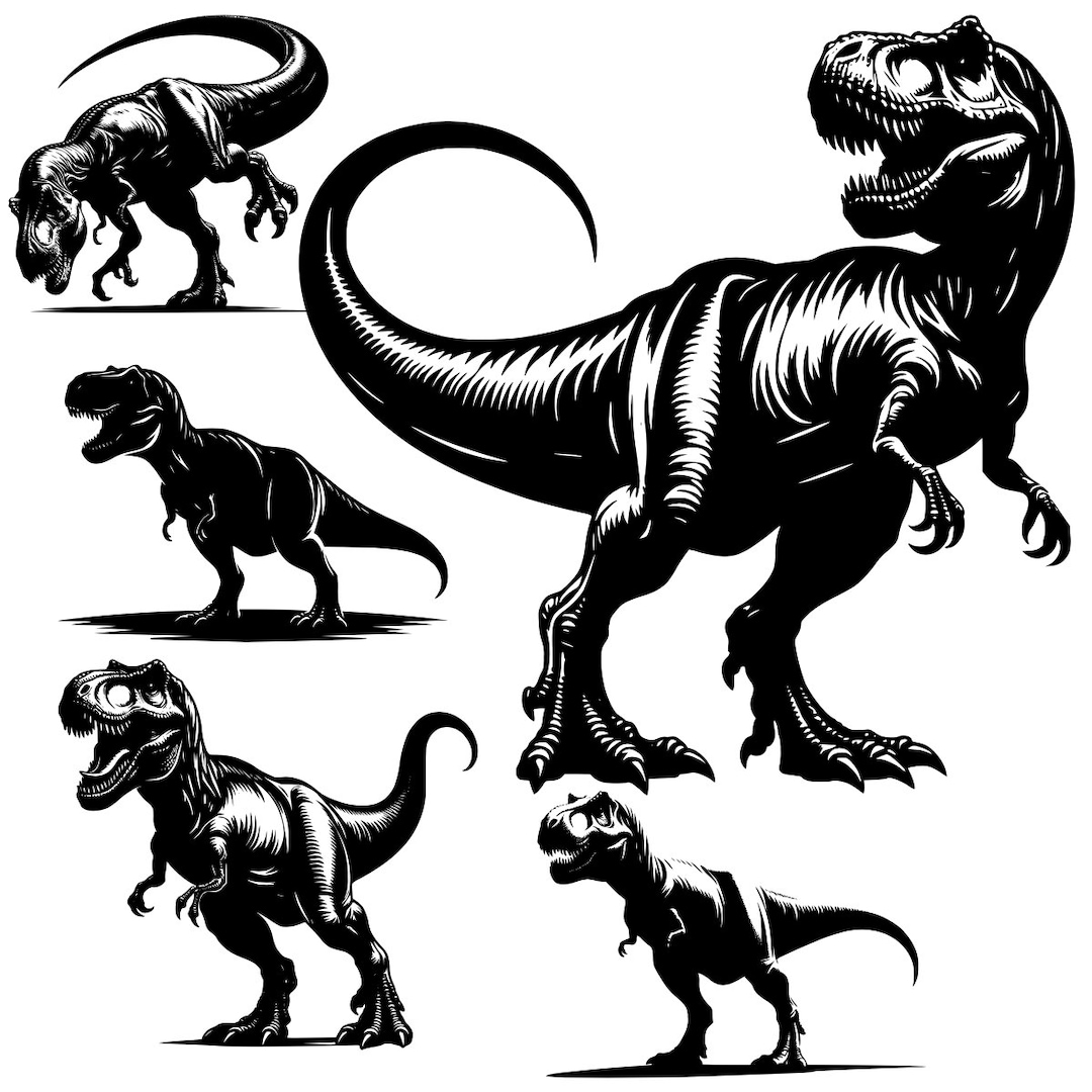 Mixed Dinosaur SVG PNG Bundle Dinosaur Bundle Dinosaur Clipart Dinosaur ...