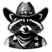 Raccoon Cowboy SVG Digital File Cowboy Raccoon Svg Raccoon Bundle Cute ...