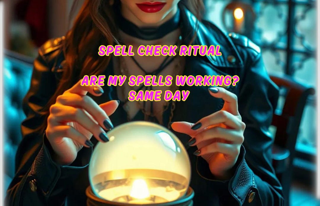 SPELL CHECK RITUAL, is My Spell Working, is My Spell Effective, Check ...