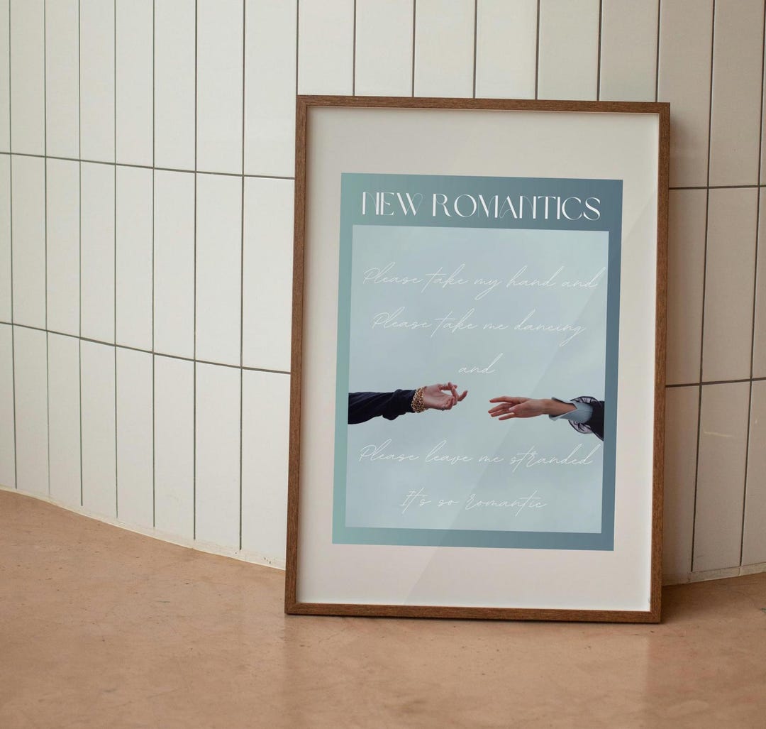Taylor Swift 'new Romantics' Lyrics Print: Minimalist Wall Art (digital ...