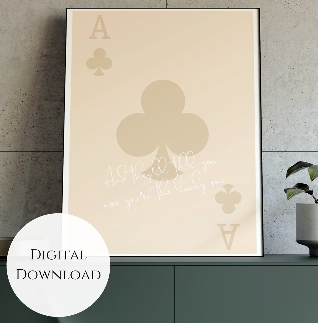 Taylor Swift: Red "the Lucky One", Printable Wall Art / Minimalist ...