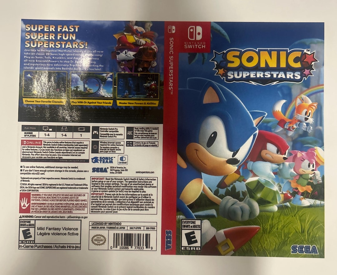8 Replacement Video Game Cover Inserts for Nintendo Switch Custom ...