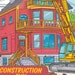 Construction Fun Printable Coloring Page Downloadable, 8.5 X 11 Size ...