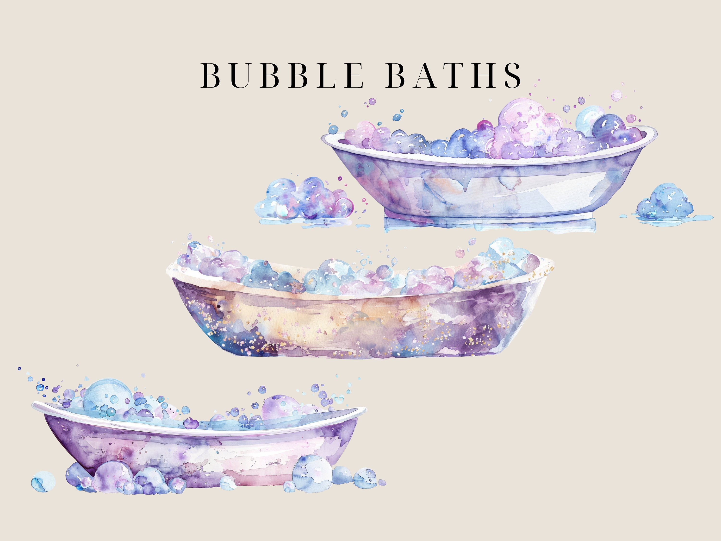 Rainbow Bubble Bath Ducky Clipart Bundle | Rubber Duck | Rubber Ducky ...