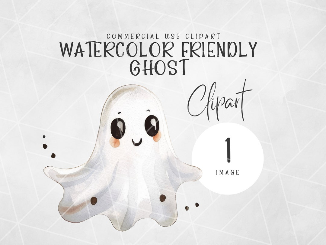 Friendly Ghost Clipart | Ghost Clipart | Spooky Clipart | Halloween ...
