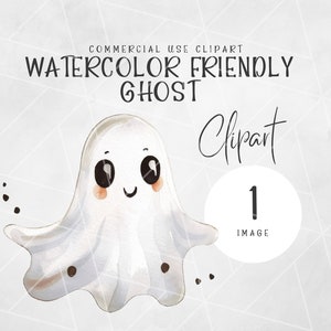 Friendly Ghost Clipart | Ghost Clipart | Spooky Clipart | Halloween ...