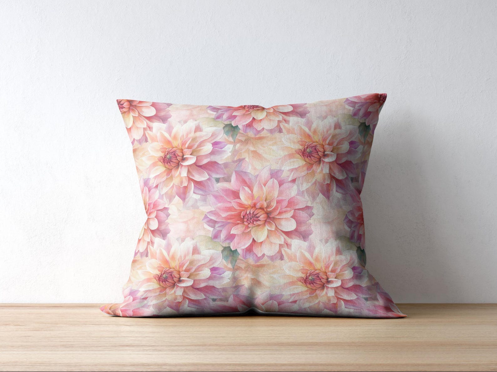Watercolor Dalia Flowers Seamless Print Floral Seamless Pattern ...