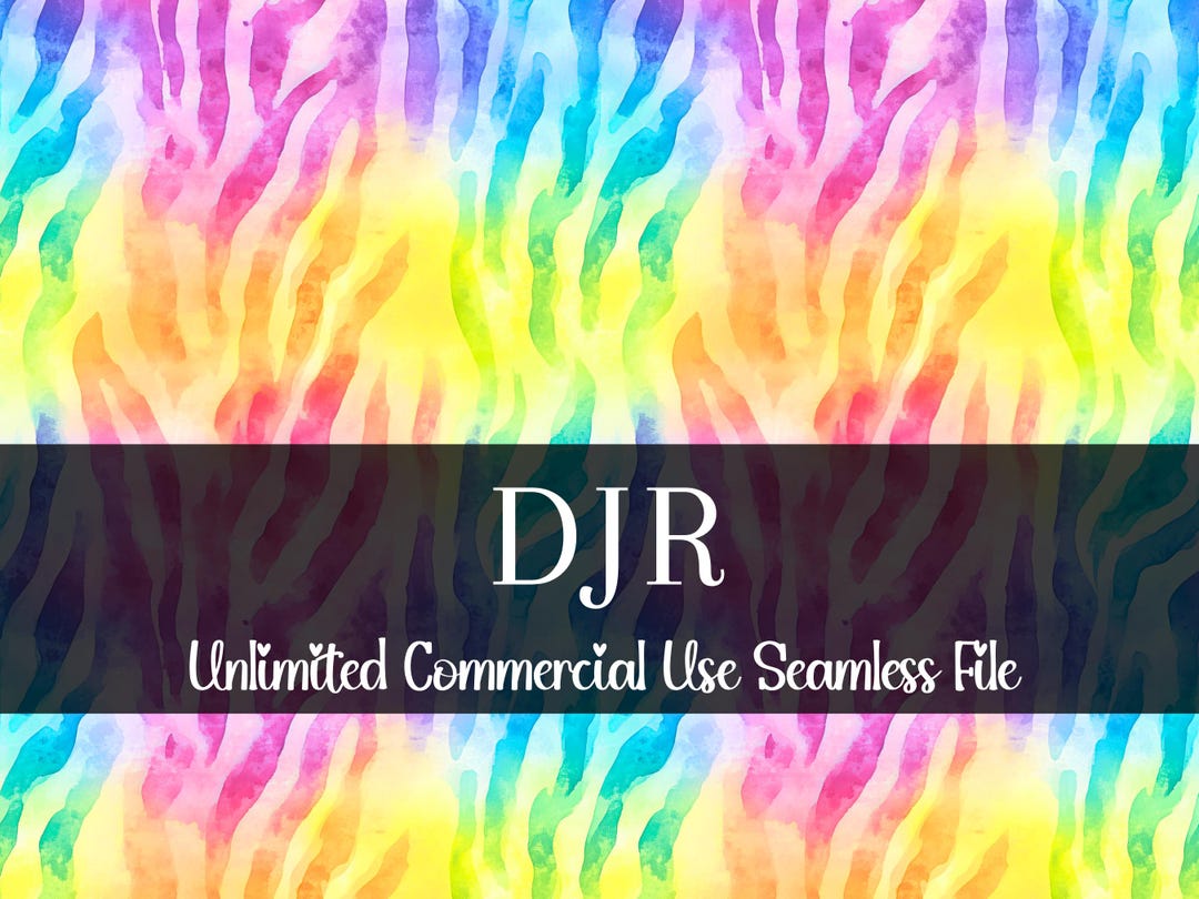 Watercolor Pastel Rainbow Tiger Print Seamless | Tiger Seamless Pattern ...